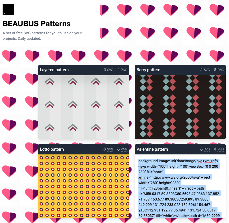 BEAUBUS Patterns